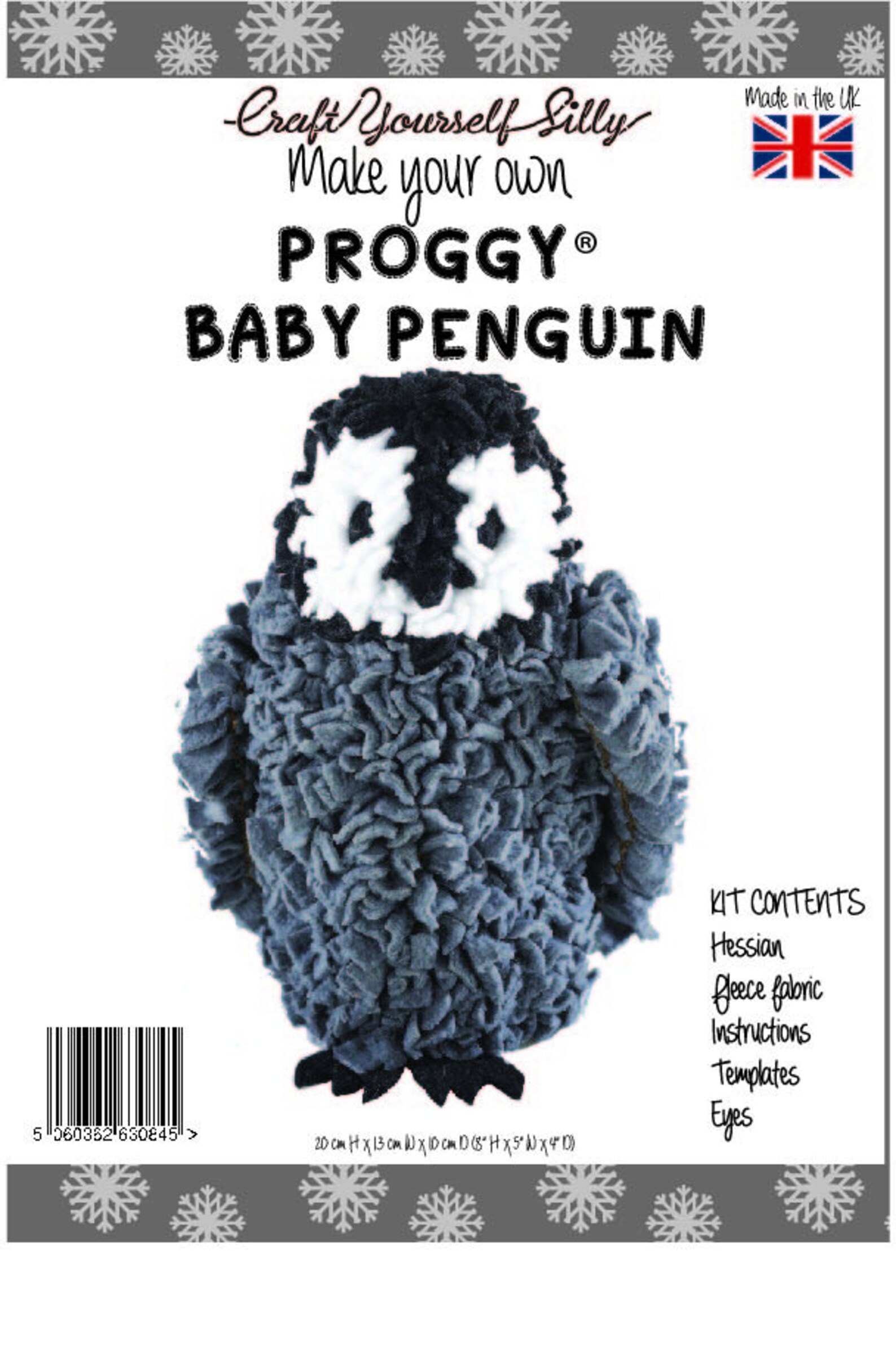 Proggy Mat Baby Penguin Rag Rug Kit Stuffed Animal Craft - Etsy