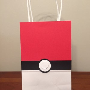 Pokemon Go Pokeball Favor Bags - Etsy