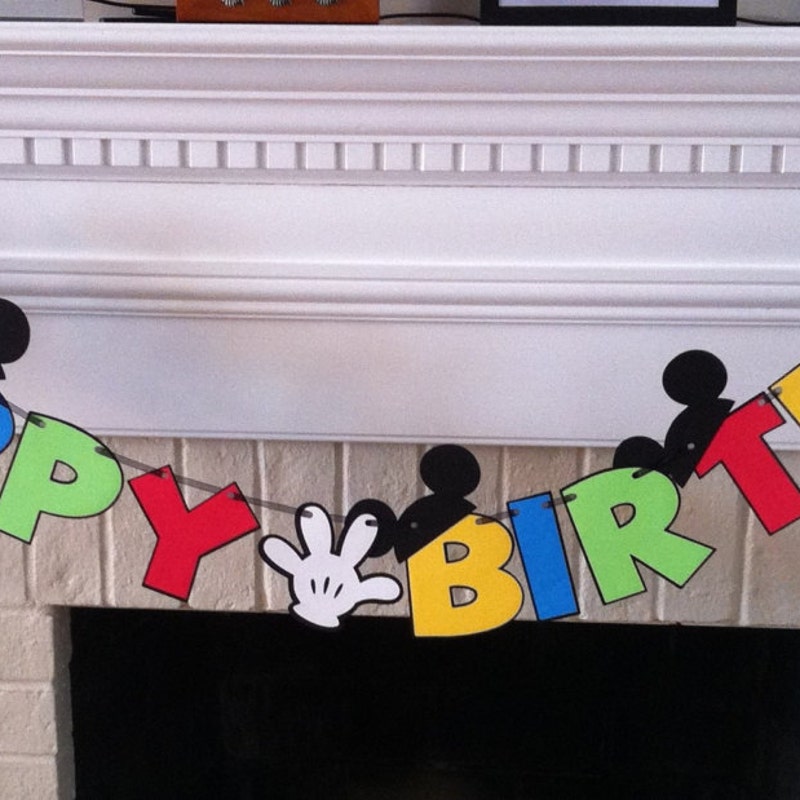 Mickey Mouse Banner - Etsy