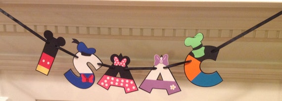 Mickey Mouse Name Banner