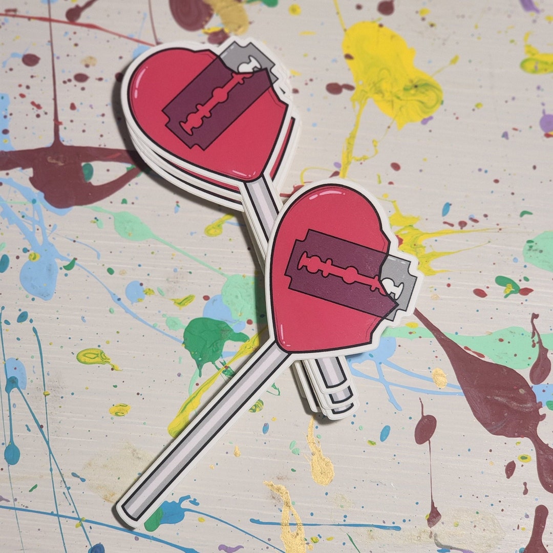 Broken Heart Vinyl Sticker - Etsy