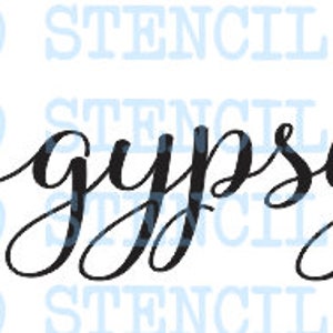 Gypsy Soul STENCIL 6x24 9x36 or - Etsy
