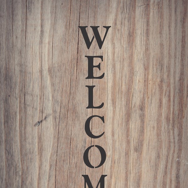 Vertical Welcome Sign - Etsy
