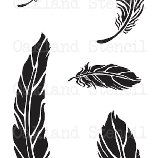 Feather Stencils - Etsy