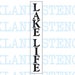 Lake Life STENCIL Vertical Reusable for Painting Wood Signs Tall Large ...