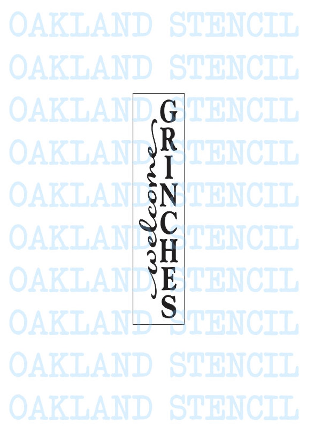 Welcome Grinches STENCIL Vertical for Painting Wood Signs Reusable ...