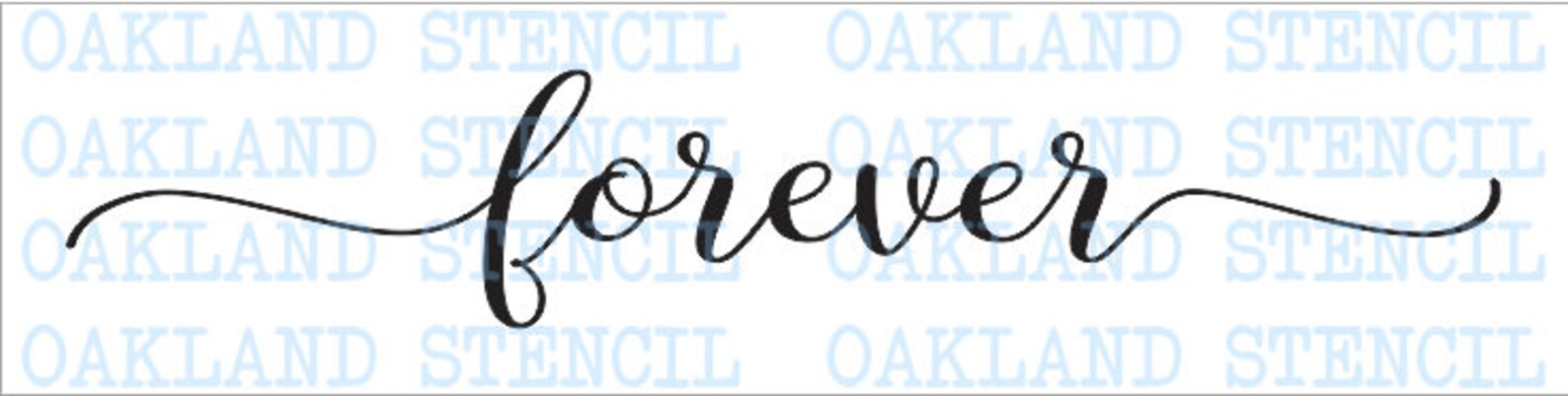 Forever STENCIL 6x24 or 8x36 for | Etsy