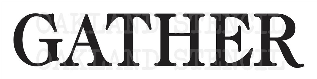 GATHER STENCIL for Painting Signs Thanksgiving Fall Canvas Fabric Wood ...