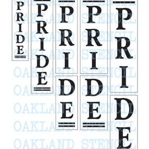 Pride STENCIL Vertical for Painting Wood Porch Signs Inclusive LGBTQ+ ...