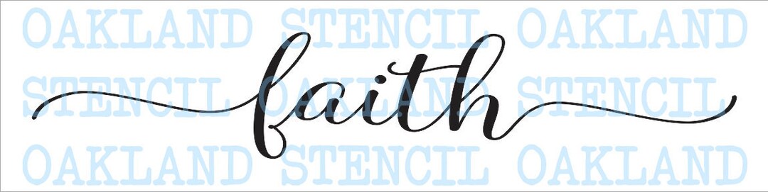 Faith STENCIL for Painting Wood Signs Inspirational Canvas Fabric ...
