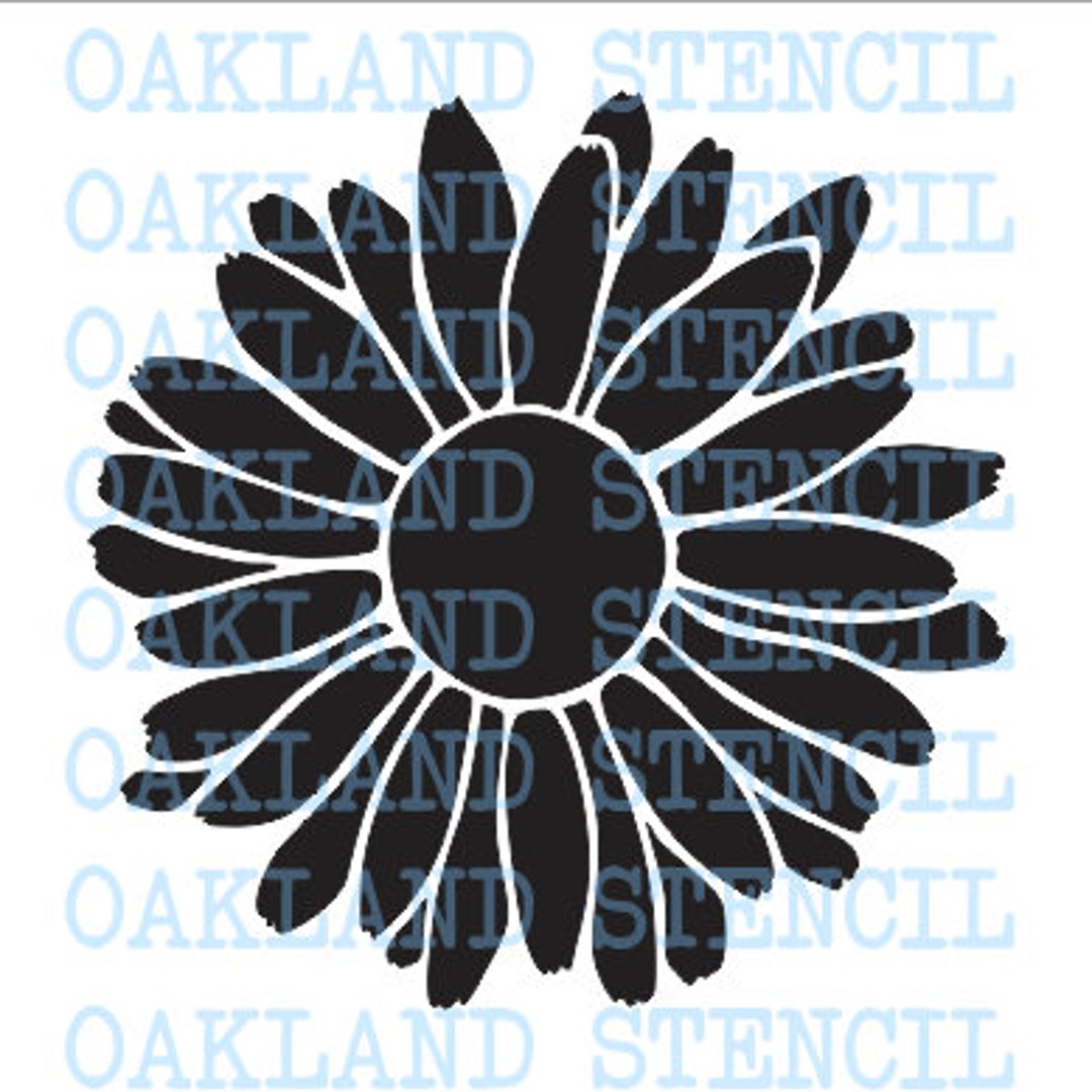Daisy STENCIL **7 Sizes 8"- 22" for Painting Signs Wood Large Wall Fall ...