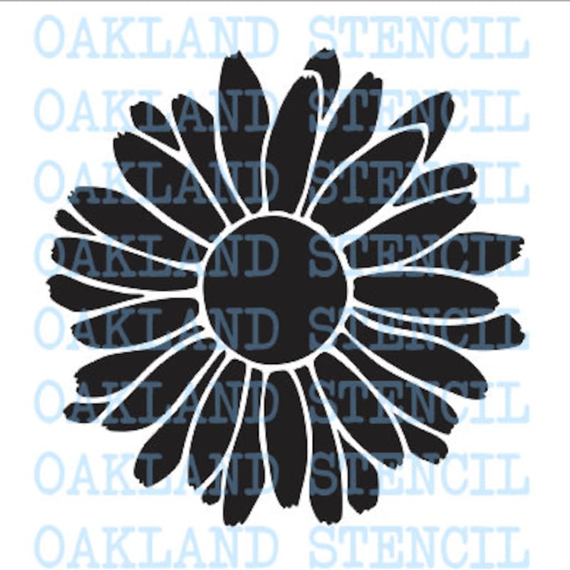 Daisy Stencil - Etsy