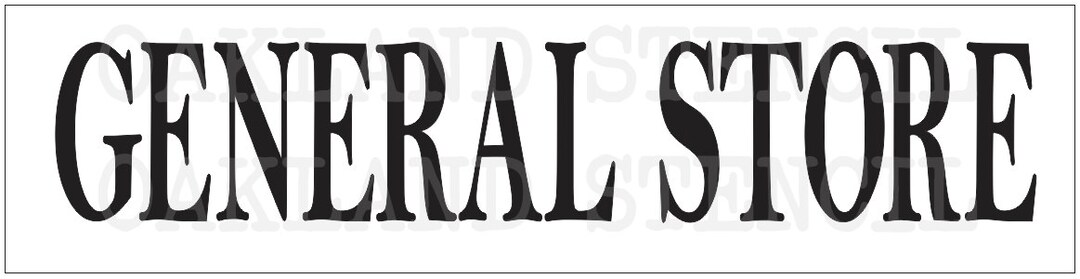 Kitchen STENCIL**GENERAL Store**6x24 9x36 or 12x48 for Painting Signs ...