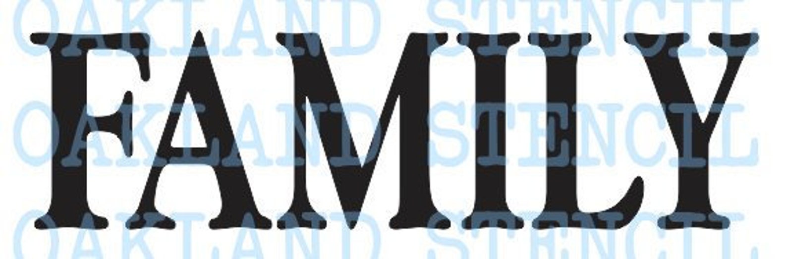 FAMILY STENCIL 6x18 8x24 10x30 or 12x36 for Painting Large - Etsy