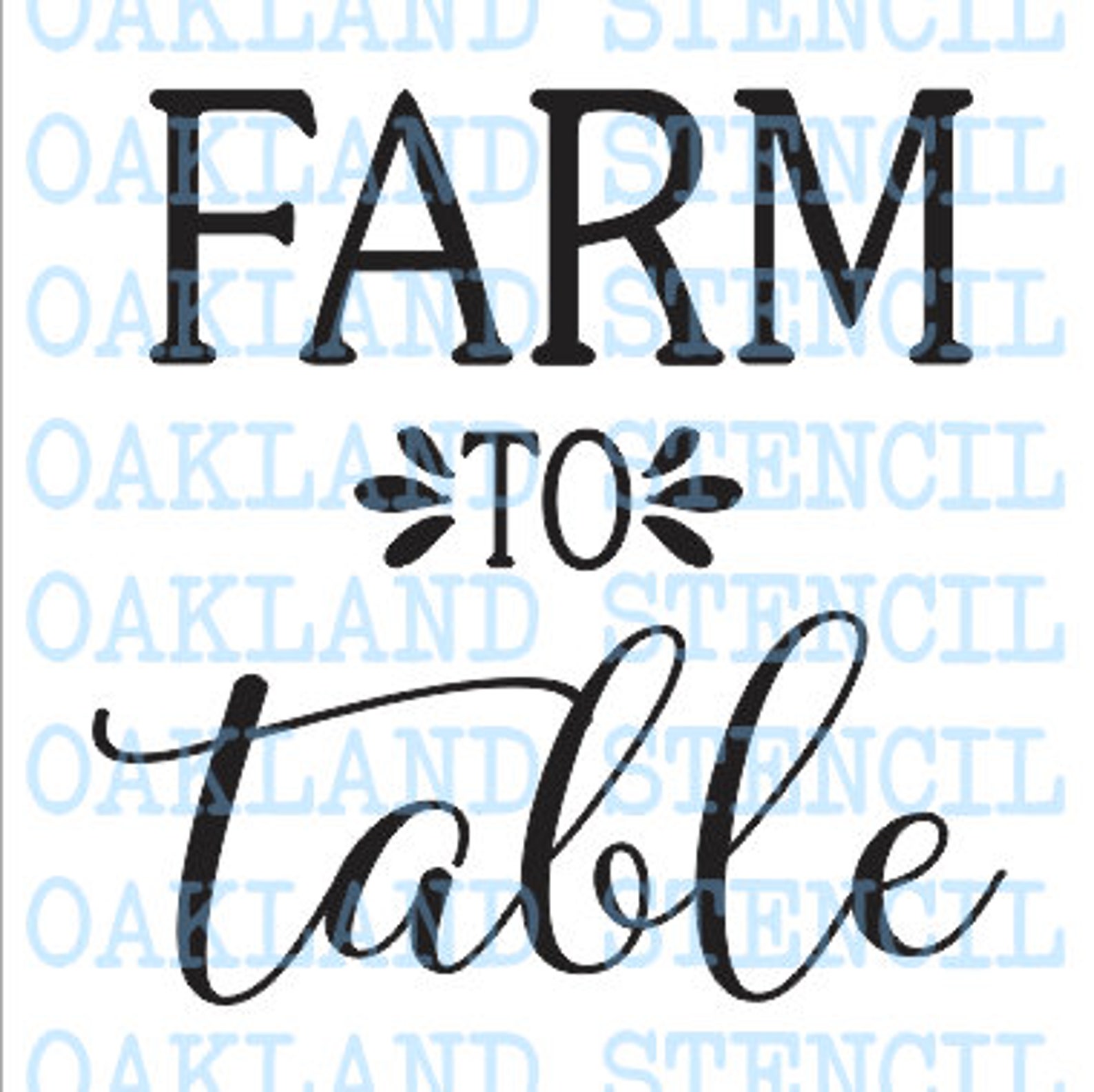 Farm to Table STENCIL 12x1224x24 for - Etsy