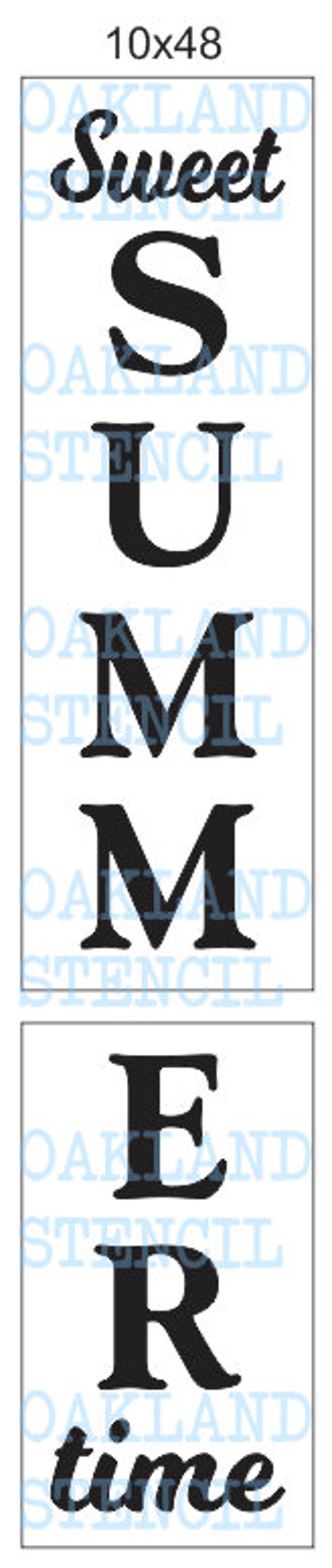 Vertical STENCIL Set of 4 for Painting Wood Signs Porch Spring Summer ...