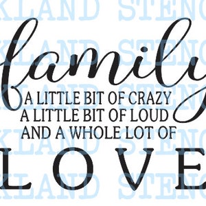 Family STENCIL 12x18 16x24 or - Etsy