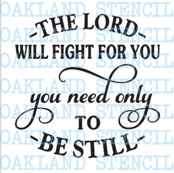 Be Still STENCIL 12x1224x24 for - Etsy