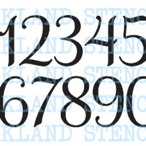 Colonial House Numbers - Etsy