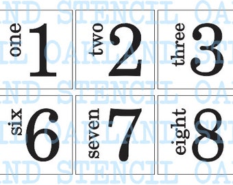 Chair Number Stencil - Etsy