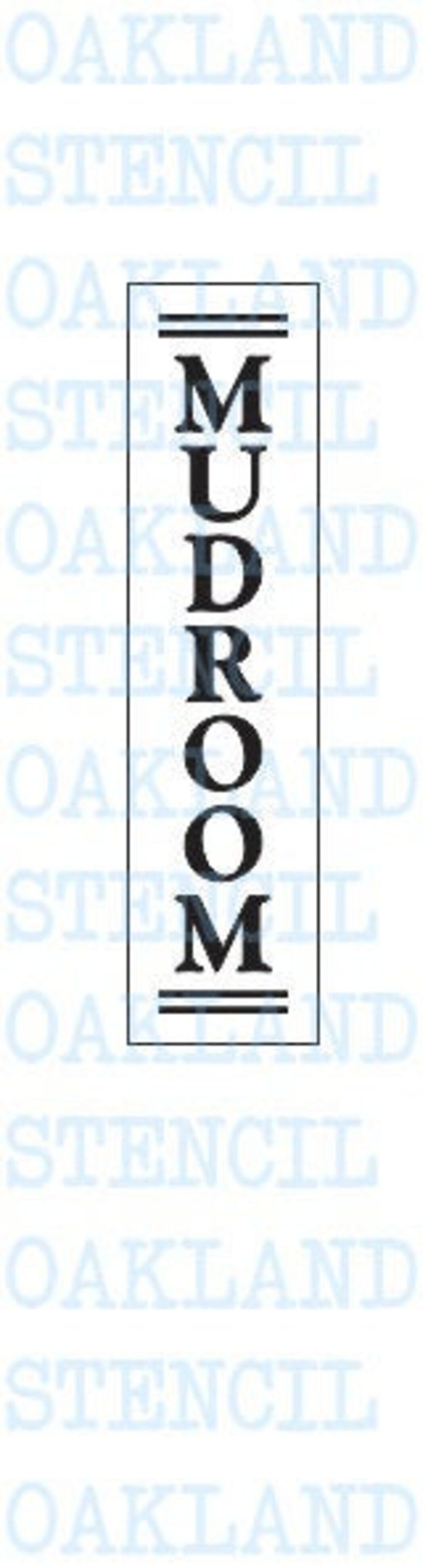 Mudroom STENCIL Vertical for Painting Wood Porch Signs Entryway Utility ...