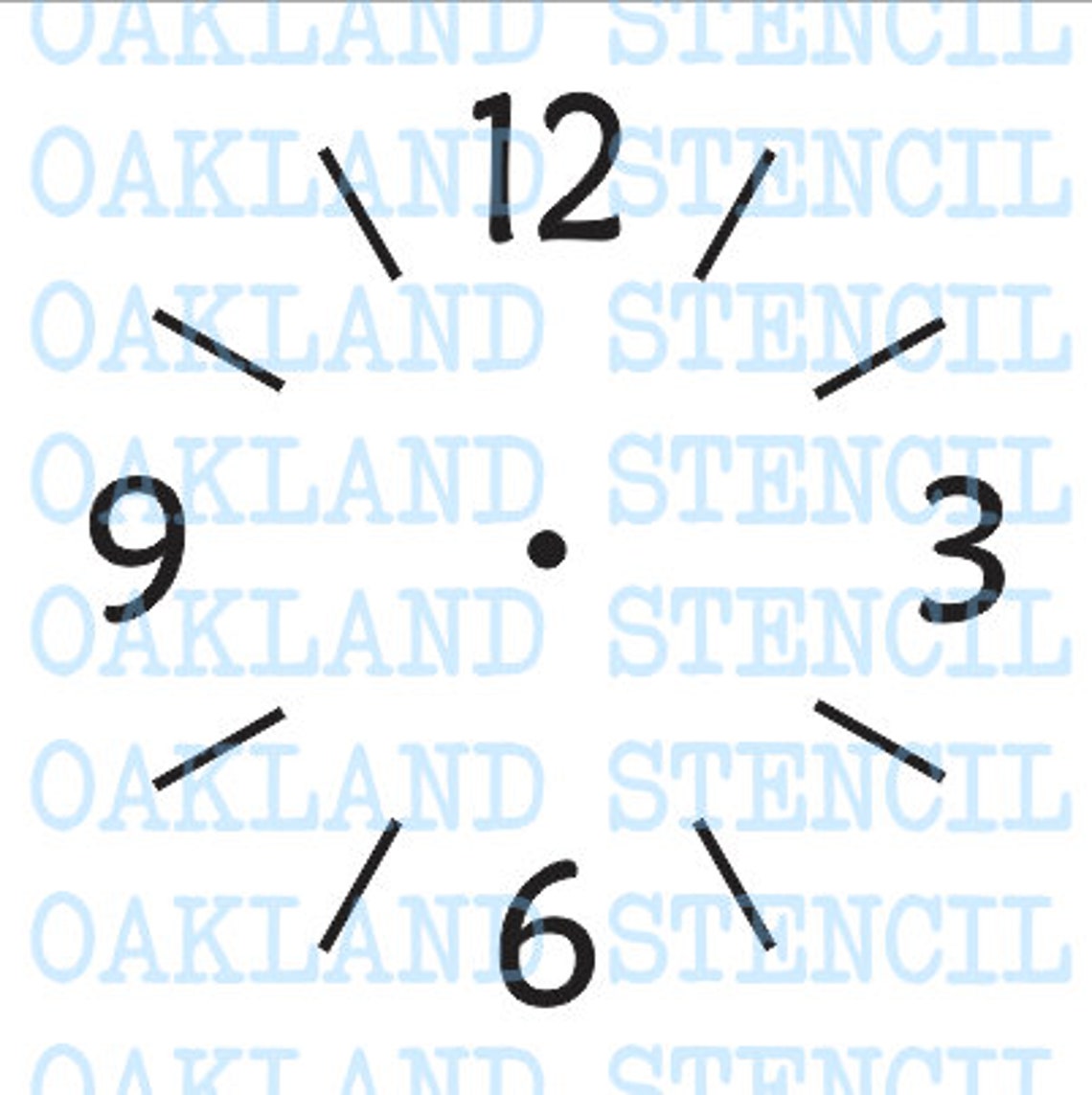 Clock STENCIL Reusable for Painting/making Your Own Clock Signs Wall ...