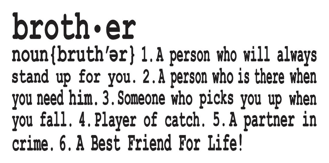 Brother STENCIL definition of a Brother 12x24 for Painting Signs Family ...