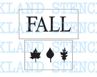 Harvest Stencil Fall Leaves Stencil Autumn Art Reusable Mylar Template ...