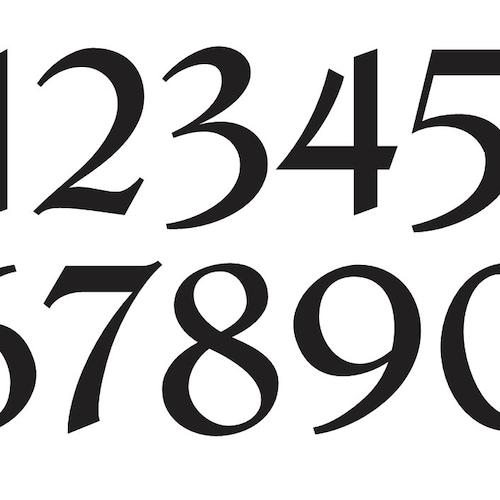 Number STENCIL French Chic Font Numbers 0-9 for Painting Wood | Etsy