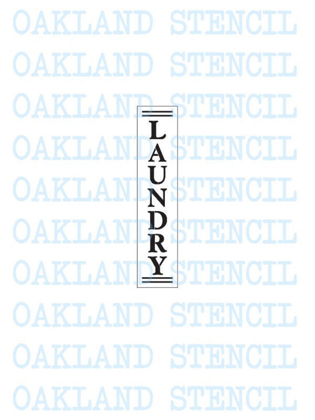 Laundry STENCIL Vertical Reusable for Painting Wood Signs Entryway Utility Room Porch Laundry ...