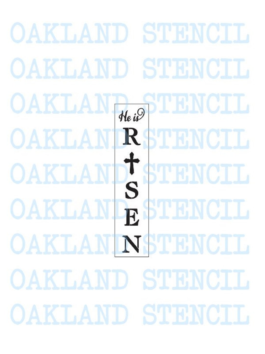He is Risen STENCIL Reusable Vertical for Painting Wood Signs Porch ...