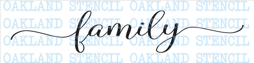Family STENCIL for Painting Wood Signs Reusable Walls Canvas Fabric ...