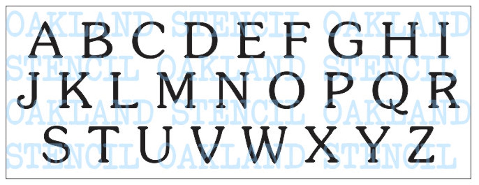 Monogram STENCIL Casual Letter for Painting Wood Signs Fabric | Etsy