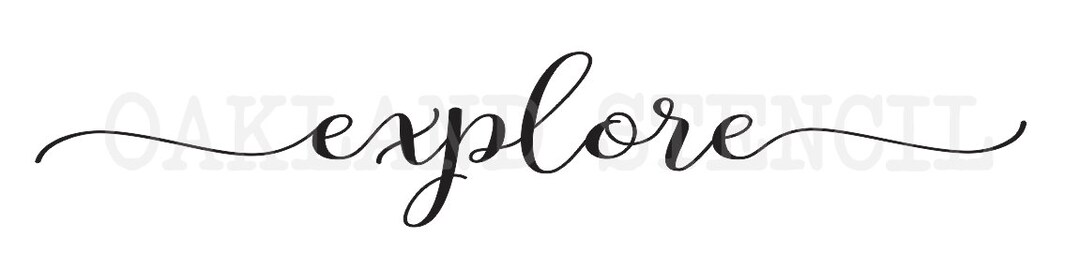 Explore ~~ STENCIL 6"x24" for Painting Signs Inspirational Canvas ...