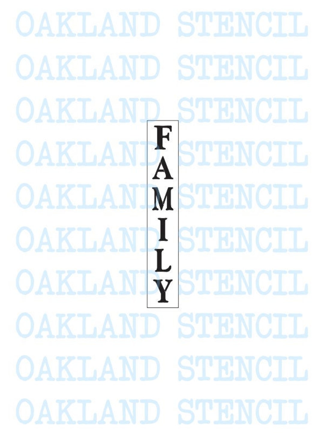 FAMILY STENCIL Vertical Reusable for Painting Wood Signs Large Tall ...