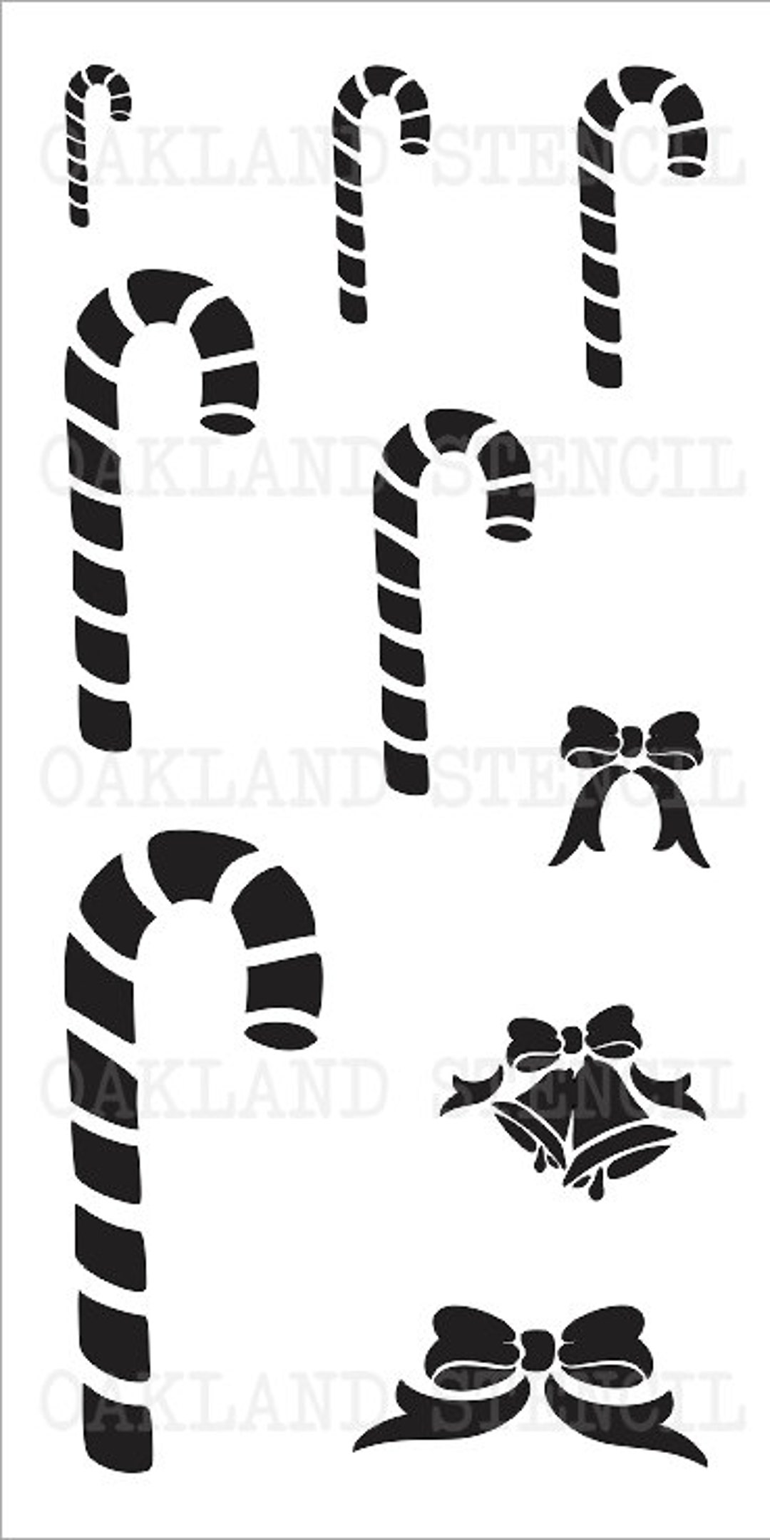 Candy Cane Stencils