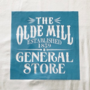 General Store STENCIL for Painting Wood Signs Reusable Canvas Fabric ...