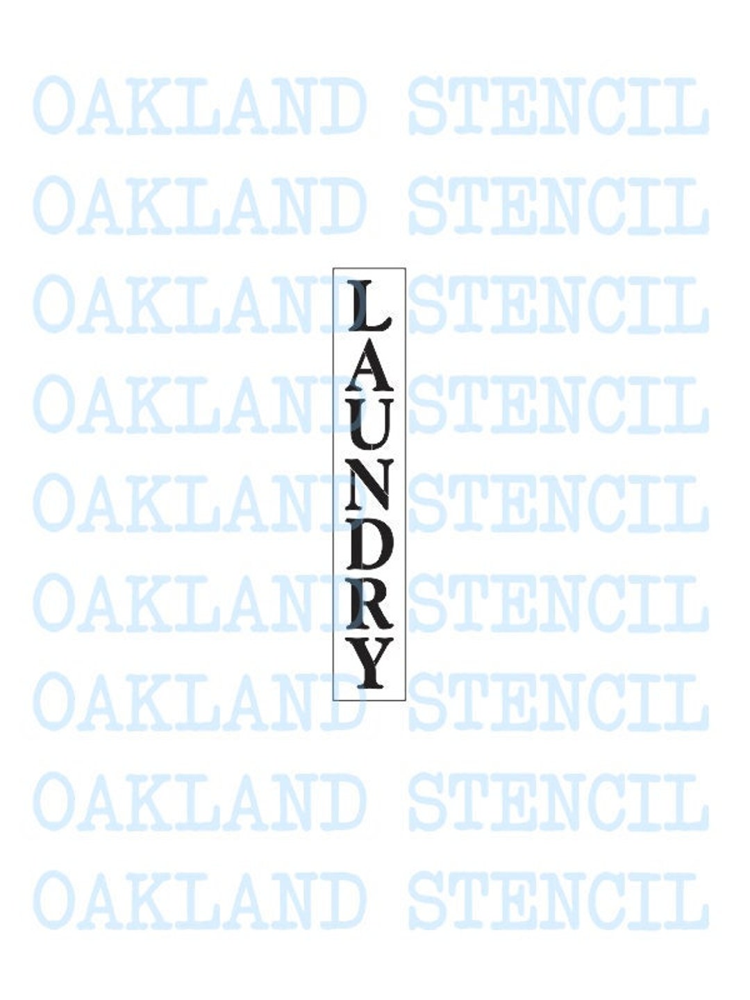 LAUNDRY STENCIL Vertical Reusable for Painting Wood Signs Large Tall ...
