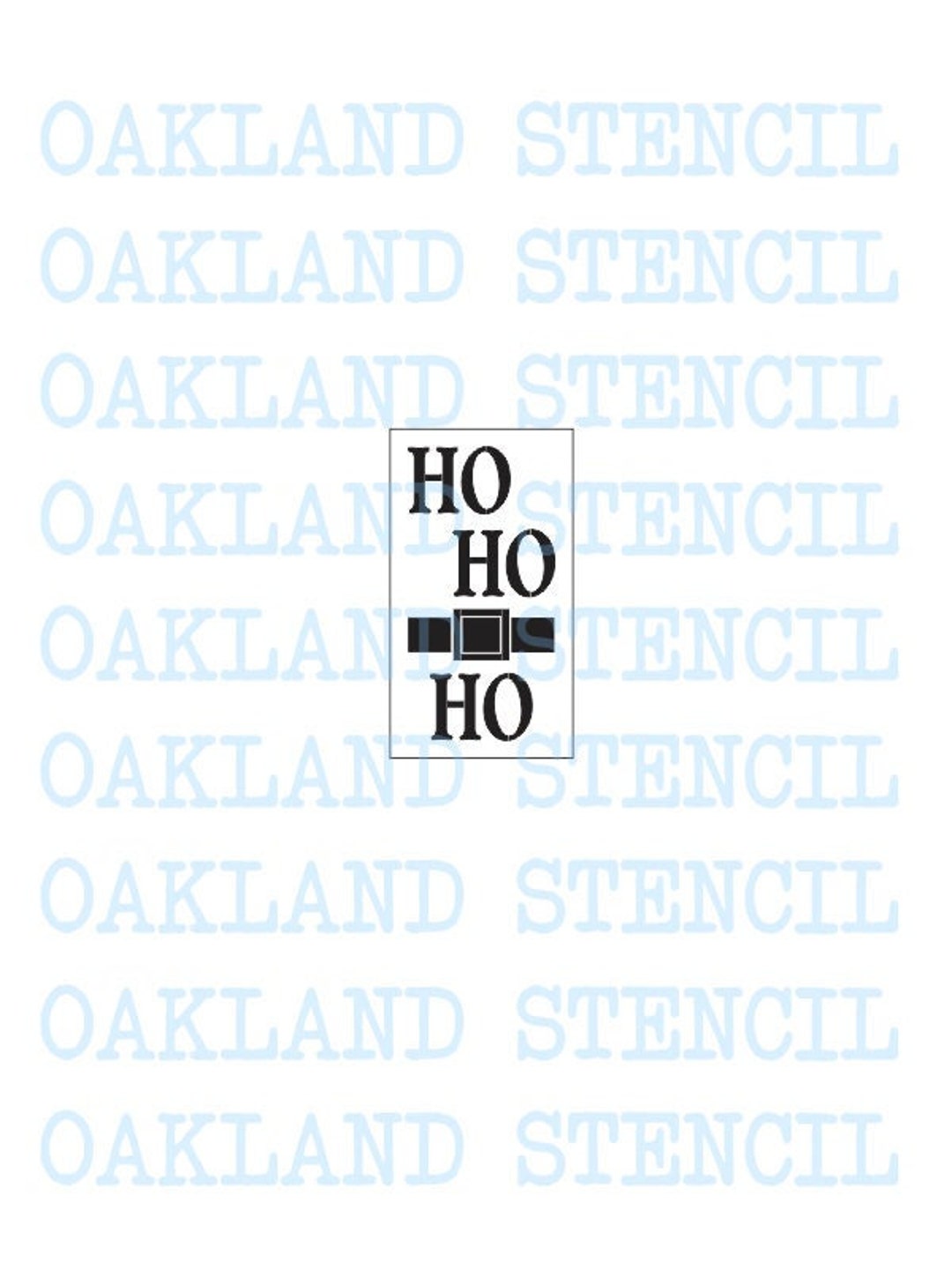 Ho Ho Ho STENCIL Vertical Reusable for Painting Wood Santa Porch Signs ...