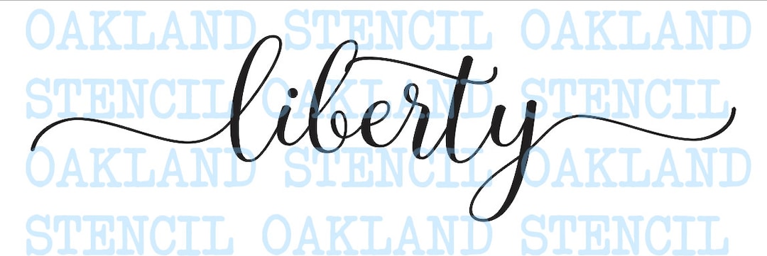 Liberty STENCIL for Painting Wood Signs America Canvas Fabric Airbrush ...