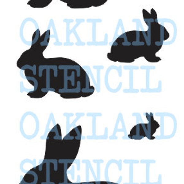 Rabbit Stencil - Etsy