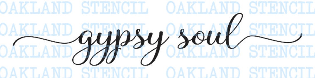 Gypsy Soul STENCIL 6x24 9x36 or - Etsy
