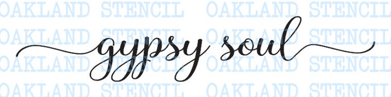 Gypsy Soul STENCIL 6x24 9x36 or | Etsy