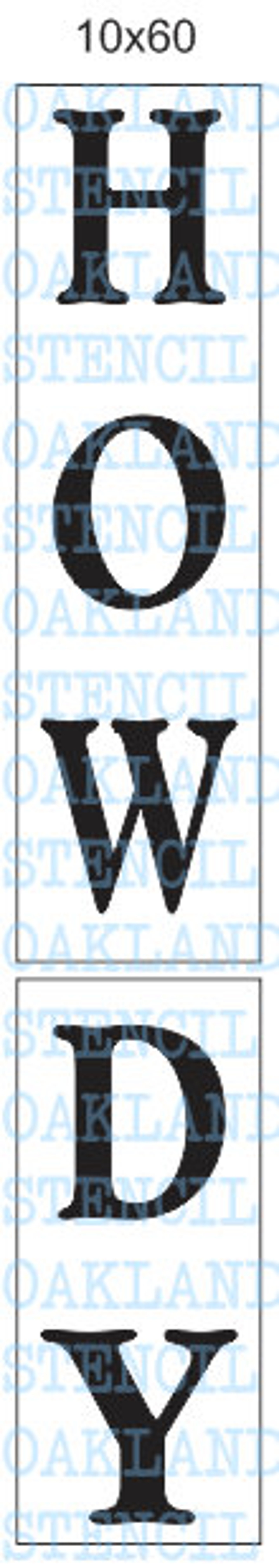 HOWDY STENCIL Vertical State for Painting Wood Signs Tall - Etsy