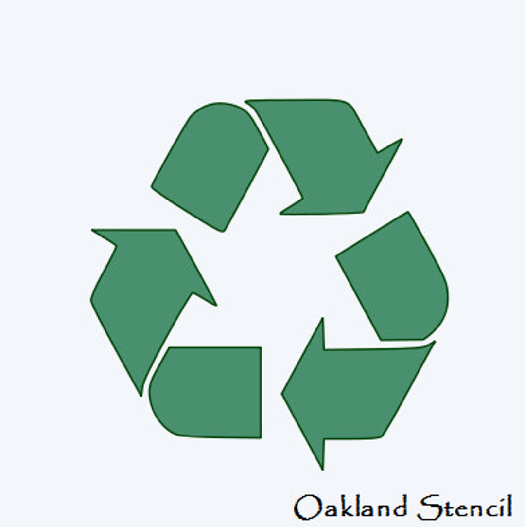 Recycle Symbol STENCIL 8" X 8" for Painting Signs, Airbrush, Crafts ...