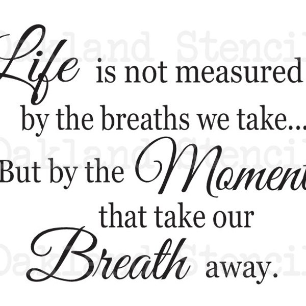 Life is Not Measured - Etsy