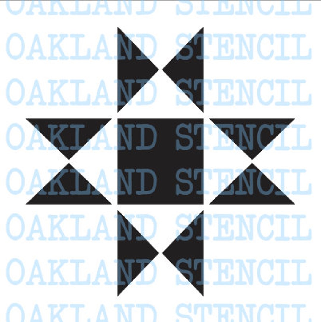 Quilt Block STENCIL Ohio Star Reusable for Painting Wood Signs Spring ...