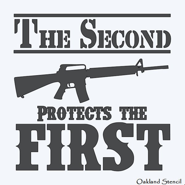 2nd Amendment Stencil - Etsy