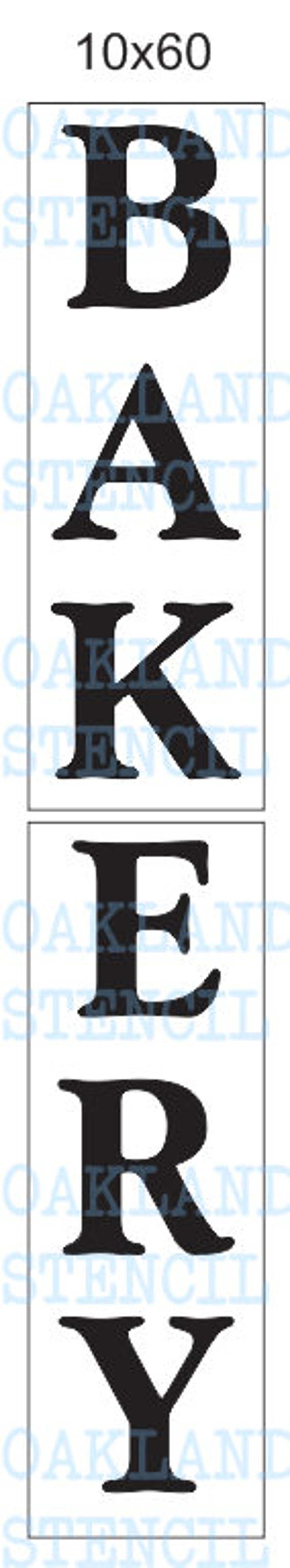 BAKERY STENCIL Vertical for Painting Wood Signs Large Tall - Etsy