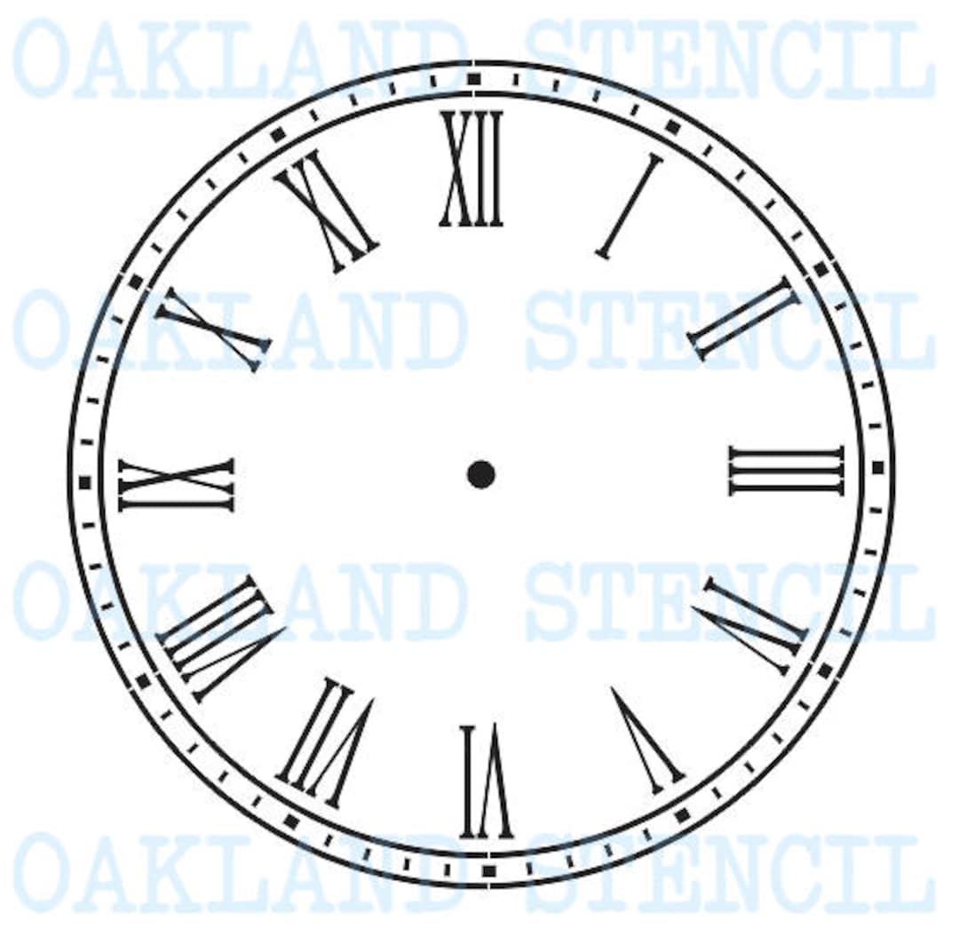 Clock Stencil**roman Numerals** 9 Sizes for Painting/making Your Own ...